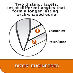 Chef'sChoice 4643 Manual Knife Sharpeners 15 and 20-Degree for Serrated and Straight Knives Diamond Abrasives, 2-Stage, Gray