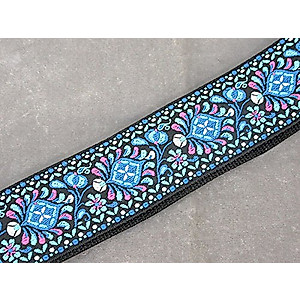 Ernie Ball Jacquard Guitar Strap, Indigo Orchid (P04097), 41" - 72"