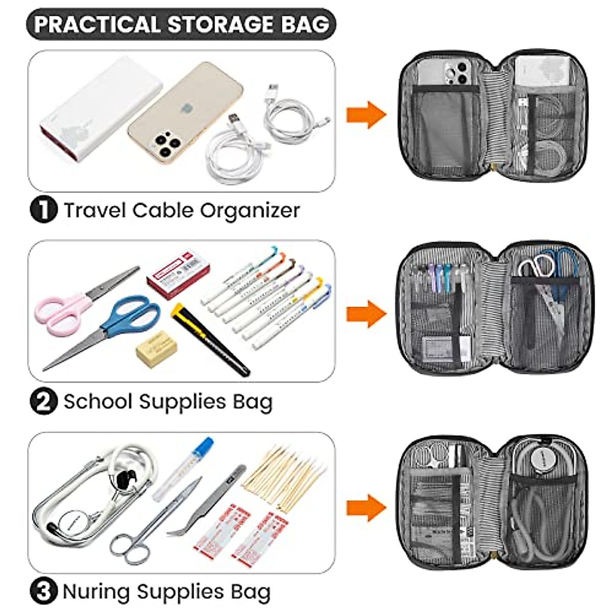 LOVEVOOK Laptop Backpack For Women Work Travel Backpack Purse, Nurse Bag College Backpack, Teacher Doctor Business Laptop Bag, Waterproof Wide Open Computer Back pack, 15.6 Inch, Black-Beige-Brown