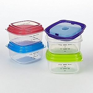 Fit+Fresh Small Plastic Containers With Lids, Freezer Containers For Food Storage, Freezer Containers For Food, Small Containers With Lids, Small Food Storage Containers Lids, Small Storage Containers