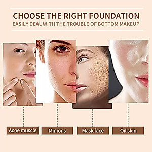 CC Cream Foundation, Mushroom Head Air Cushion CC Cream,Concealer Moisturizing BB Cream,Waterproof Lasting Oil Contorl Cushion Foundation Coverage of Blemishes, Suitable for All Skin Types (Natural)