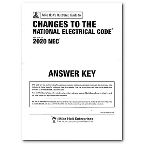 Mike Holt's Illustrated Guide to Changes to the National Electrical Code (textbook), 2020 NEC