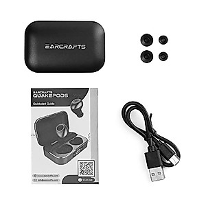 Earcrafts Wireless Earbuds - 120 Hours Playtime in Ear Bluetooth Headphones with Microphone, TWS, Smart Touch Control IPX7 Waterproof, Great Sound, Ideal for Sport