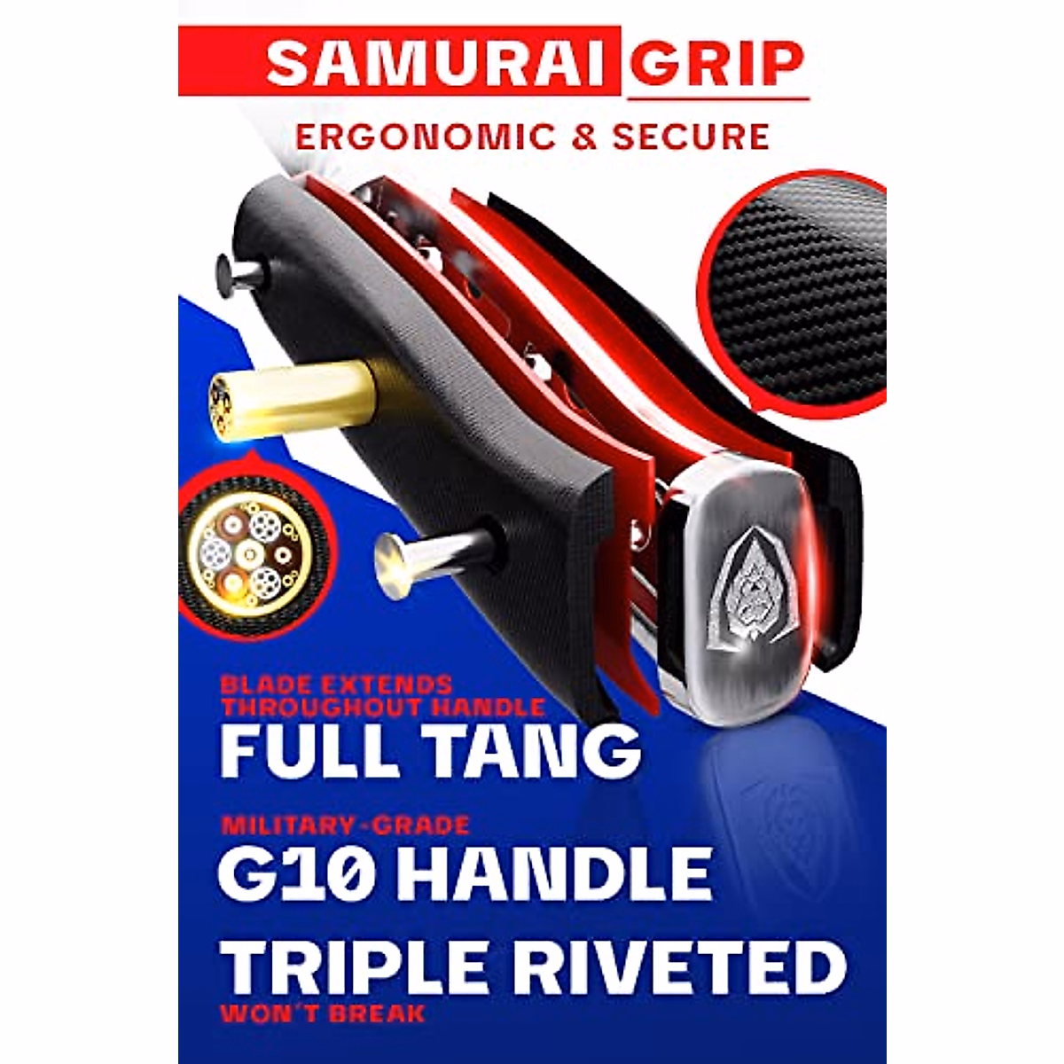 Dalstrong Pitmaster BBQ & Meat Knife - 8 inch - Shogun Series ELITE - Forked Tip & Bottle Opener - Japanese AUS-10V Super Steel - G10 Handle - w/Sheath