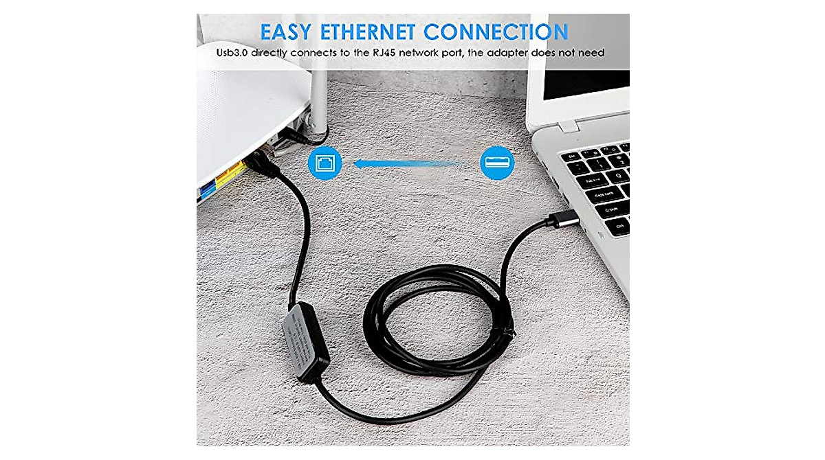 Moyina USB 3.0 to Gigabit Ethernet Adapter for Laptops & Gaming