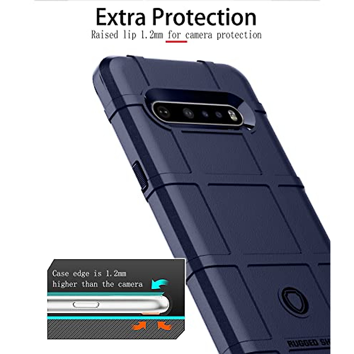 Asuwish Phone Case for LG V60 ThinQ V60ThinQ 5G G9 Thin Q with Tempered Glass Screen Protector Cover and Cell Accessories Rugged Hybrid Protective Hard Mobile LGV60 V 60 60ThinQ 60V Women Men Blue