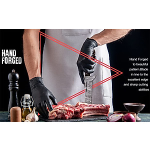 SUSA KNIVES Handmade Damascus Steel Bull Cutter Knife, Cowboy Fixed Blade knife, Wood Handle, EDC Knife PANCAKE Leather Sheath Gift For Men