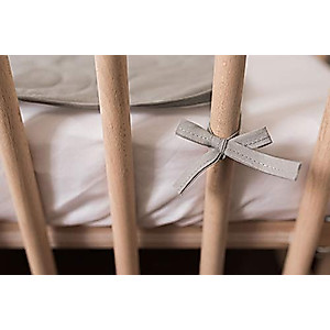 SheetWorld Crib Bib Sheet Saver - 13x27 Inches, Soft Cotton Material, 4 Secure Corner Ties - Essential Baby Bedding for Easy Clean-Up and Comfort - Proudly Made in the USA