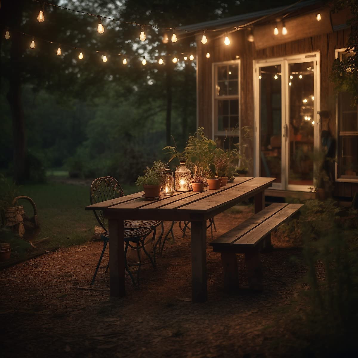 Jslinter 25Pack G40 LED String Light Bulbs Replacement, 1W(11W Equivalent), 60LM, 2200K Warm White, Shatterproof, E12 Screw Base, Vintage Edison Bulbs for Patio Garden