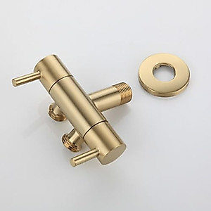 ifgswopq Hand Held Toilet Bidet Sprayer Brushed Gold Hand Bidet Sprayer for Toilet Bidet Toilet Sprayer Jet Kit Pressurized Flush All Copper,Brushed Gold,C (Brushed Gold C) (Brushed Gold C)