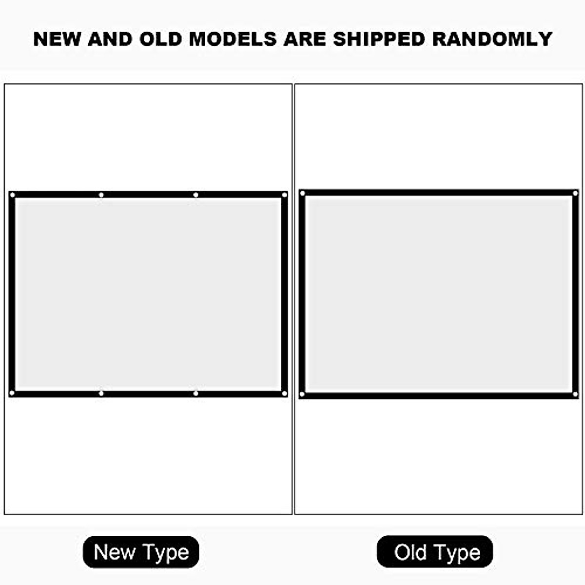 Velaurs Projection Screen, Projector Curtain Non-Crease for Open-air Cinema(60 inches)