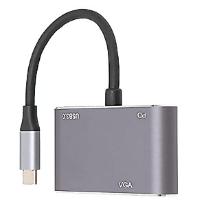 USB Hub, Easy to Use 4 in 1 Silver 4 in 1 Adapter for Keyboard for Mouse for Laptops for Phones