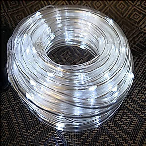 HJHSH Outdoor Solar String Lights, Decorative Lighting Warm White with 8 Modes Festival Lighting Waterproof Multi-Coloured for Patio Home Garden Christmas Parties (Length : 12m, Light : Warm Light)