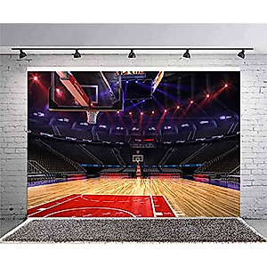 Flowerstown Basketball Backdrop Basketball Party Decorations for Birthday Parties for Fans Room or Sports backdrops Basketball Playground Theme Photography Backdrop Decoration 7x5ft FT070