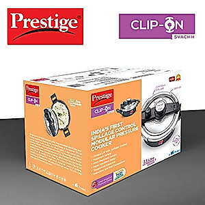 Prestige Svachh Clip-on 3.5 Litre Hard Anodised Pressure Kadai,Black