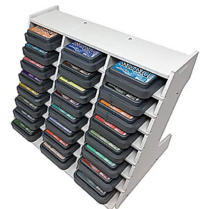 Pixiss Ink Pad Storage Holder and Stamp Pad Storage for Distress Oxide Ink and Others Sits Horizontal or Vertical - Stores 24 Ink Pads Craft Storage Organizer
