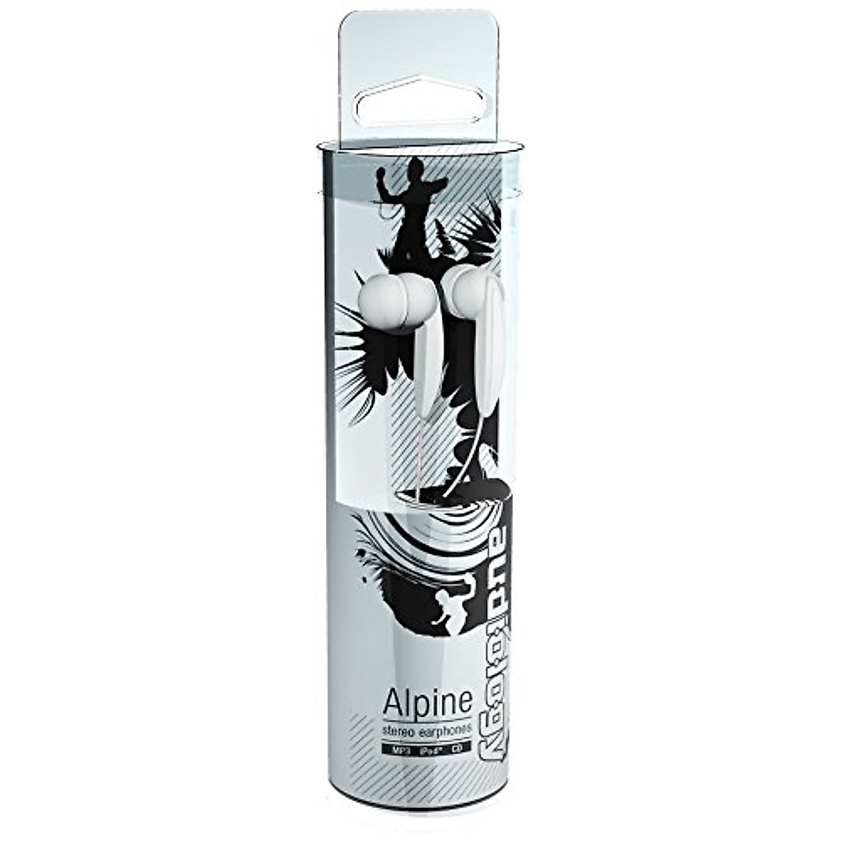 AUDIOLOGY AU-154-WH In-Ear Stereo Earphones for MP3 Players, iPods and iPhones, White