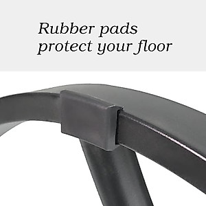 Anmutig Patio Swivel Dining Chairs Set of 4, Outdoor Metal Chair with Textilene Mesh Fabric Patio Furniture Set Porch Chairs with Metal Rocking Frame for Lawn Garden Backyard Brown/Grey