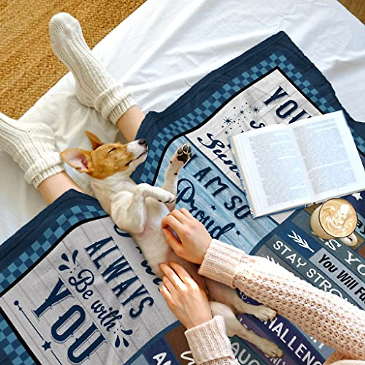 Grandson Gifts from Grandma, Grandson Blankets 60"x50", Adult Grandson Birthday Gifts from Grandparents, Grown Grandson Gifts Ideas for Graduation, Fathers Day, Christmas, To My Grandson Throw Blanket