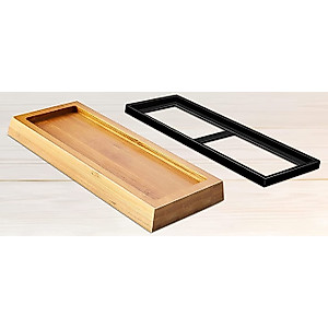 G.B.S Whetstone Knife Sharpening Stone 2 Sided Grit 3000/8000 Waterstone and Black Luxury Shaving Kit - Wood Straight Razor, Mug, Natural Soap, Brush, Alum block, Strop and Paste