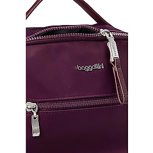 Baggallini Women's Tribeca Expandable Laptop Backpack, Mulberry