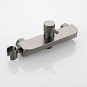 MINJING Handheld Bidet Sprayer for Toilet, Gray Cloth Diaper Sprayer Kit Wall Mounted Brass Bidet Sprayer Set Single Handle Toilet Bidet Sprayer Kit with 150cm Shower Hose