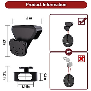 LIZMSIE 30PCS Space Saving Hangers, Upgrade 40Lb(Max) Heavy Duty Hanger Hooks, Space Savers Bear-Shaped with Triangles for Hangers, Plastic Clothes Hanger for Closet Organizer, Black