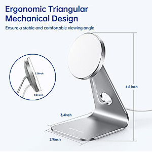 Syncwire Magnetic Wireless Charger, Fast Wireless Charging Stand Compatible Magsafe for Apple iPhone 12/13/14 Series, 12 13 14 Pro Max 12 13 14 Pro 14 Plus, AirPods 3/Pro, (Power Supply Not Included)