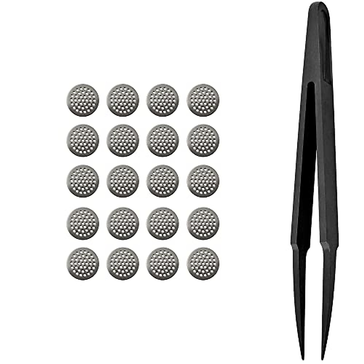 Earbuds Dust-Proof Steel Mesh with Glue Stainless in-Ear Earphones Replace Clean Net Filter dust Headphones Shell Steel mesh 3.7mm 4.5mm 4.8mm 5.0mm (Pack of 10pairs) (5.0mm)