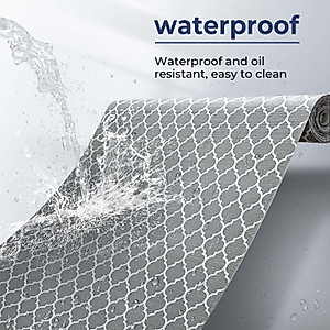 Coavas Drawer and Shelf Liner Non-Adhesive Cabinet Liners Strong Non-Slip Durable Waterproof Shelf Liner for Kitchen Shelves, Cupboard, Desks, Grey, 12 in X 10 FT