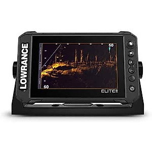 GPS City Lowrance Elite FS 7 Fish Finder with Active Imaging 3-in-1 Transducer, Preloaded C-MAP Contour+ Charts & Protective Cover Bundle (000-15688-001)