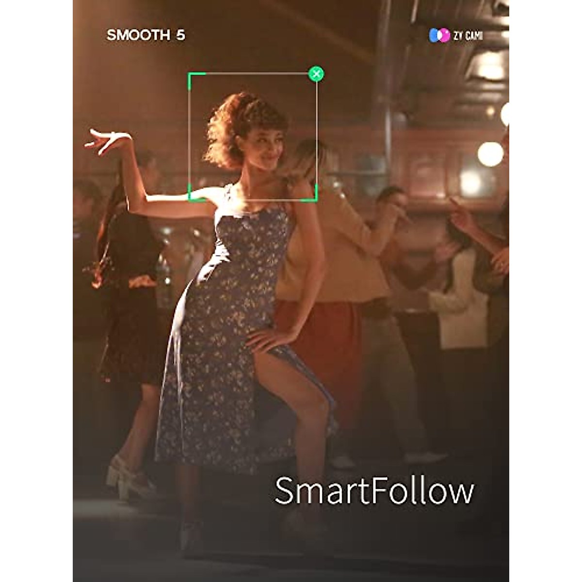 Zhiyun Smooth 5 Combo Phone Gimbal, 3-Axis Handheld Smartphone Stabilizer with Grip Tripod, Magnetic Fill Light, AI Face Tracking for iPhone Android FiLMiC Pro