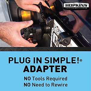 Hopkins 47385 Multi-Tow 7 Blade to 5 Flat and 4 Flat Adapter