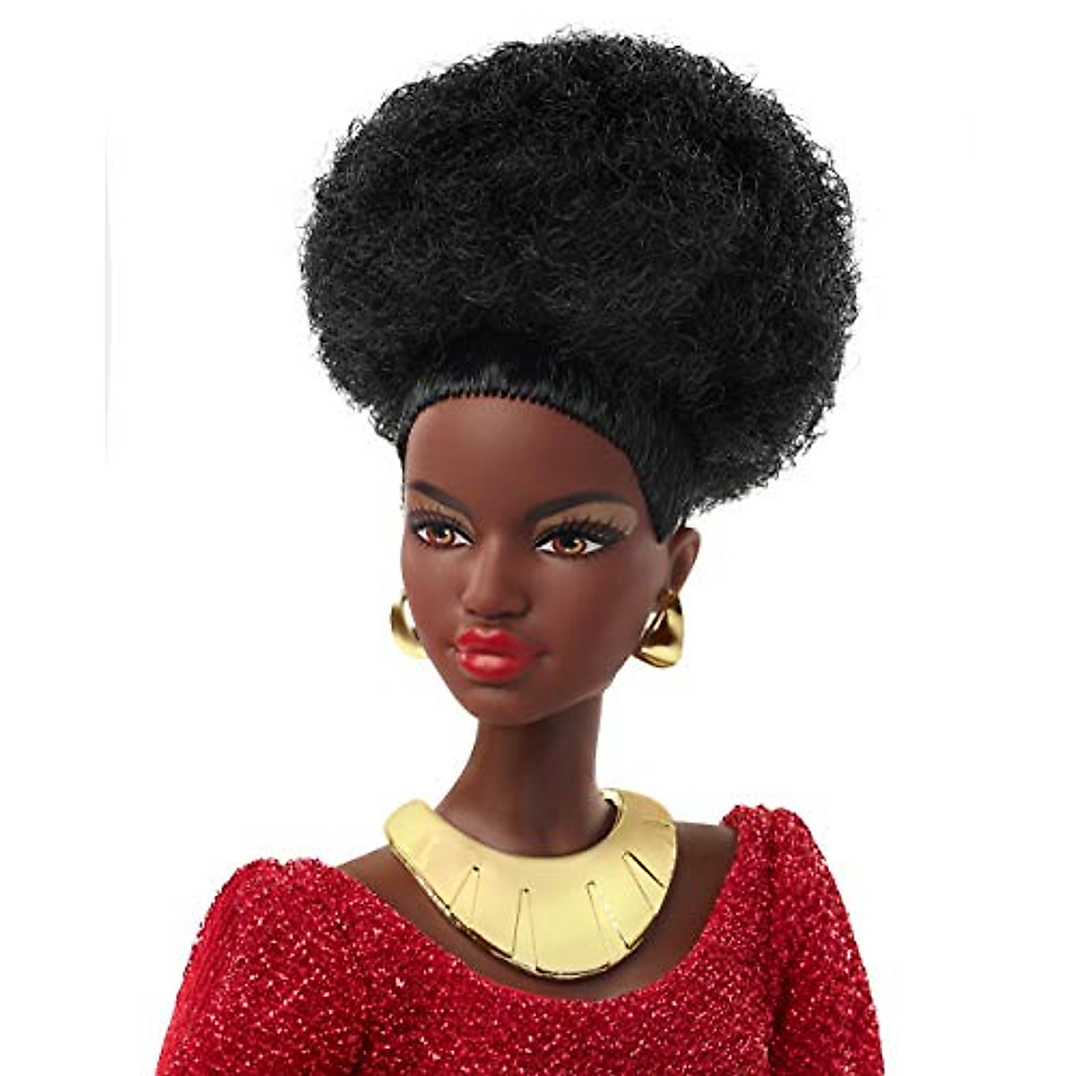 Barbie Signature 40th Anniversary First Black Doll, Approx. 12-in, Wearing Red Gown, with Accessories, Doll Stand and Certificate of Authenticity