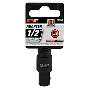 Performance Tool M962 3/8-Inch Female x 1/2-Inch Male Impact Adapter