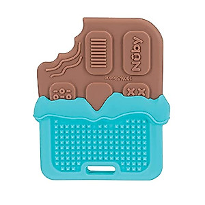Nuby All Silicone Chocolate Bar Teether - 3+ Months