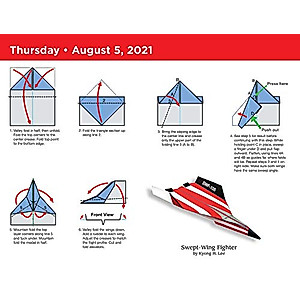 Paper Airplane Fold-A-Day 2021 Calendar