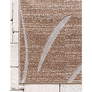 Unique Loom Outdoor Botanical Collection Area Rug - Orlando (5' 1" x 8' Rectangle, Beige/ Cream)
