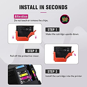 ALLWORK [Upgraded Chip] Remanufactured 302 XL Ink Cartridge Replacement for Epson 302 302xl T302 XL for Epson Expression XP-6000 XP-6100 Inkjet Printer Black Photo Black Cyan Magenta Yellow 5 Pack