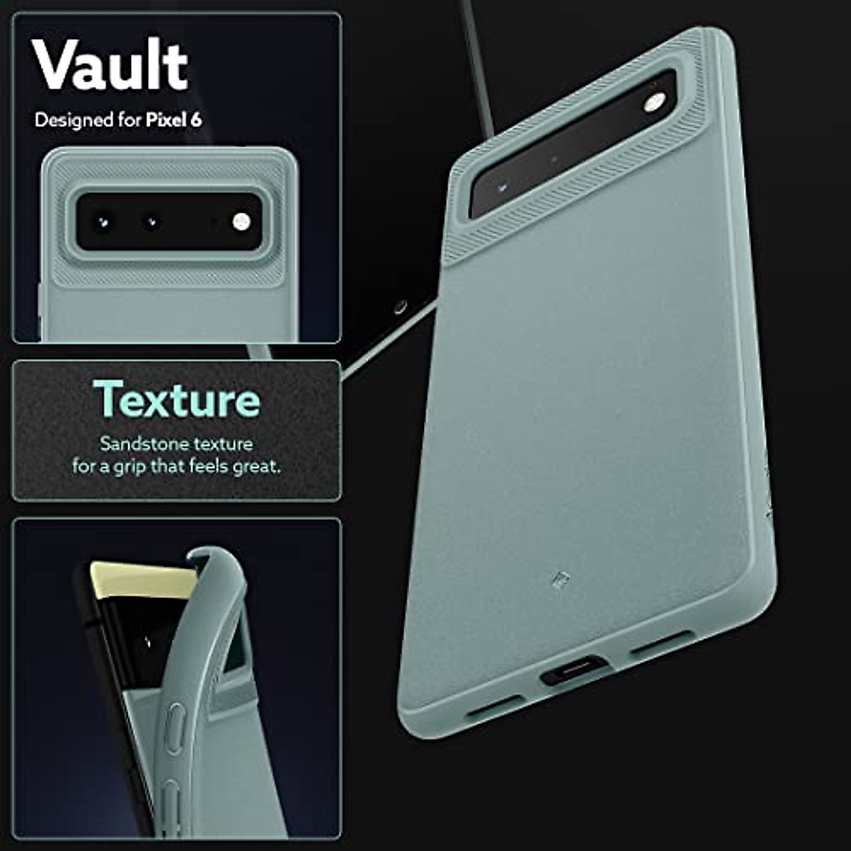 Caseology Vault Protective Case Compatible with Google Pixel 6 Case (2021) - Sage Green