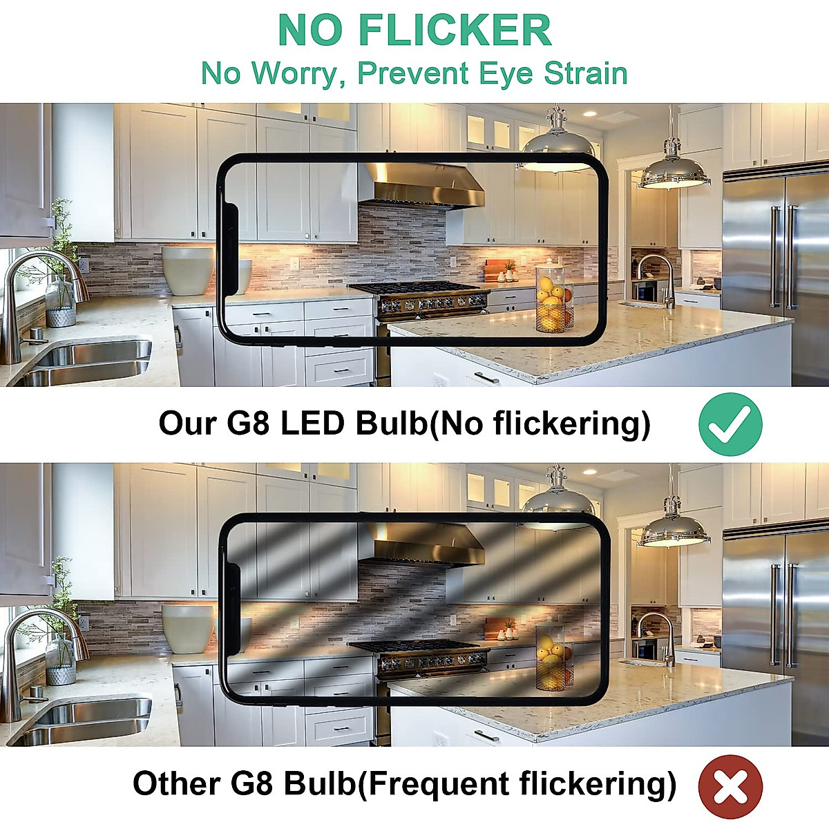 DUMILOO 12-Pack G8 LED Bulb Dimmable, 120V 20W 25W T4 JCD Type Bi-Pin Halogen Replacement for Under Cabinet Puck Lighting, Warm White 3000K