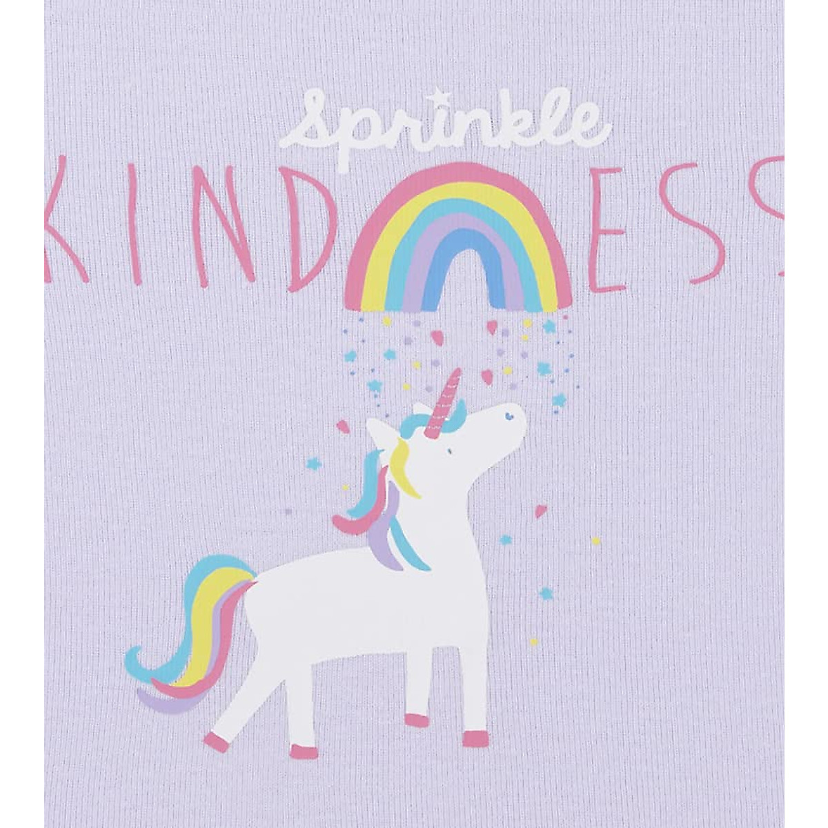 The Children's Place 2 Pack Baby Toddler Girls Snug Fit Cotton Mixed 2 Piece Pajama Sets, Unicorn Dino 2-Pack, 4T