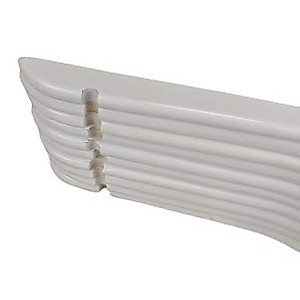 Pillowtex Wood Top Hangers - Set of 10 White Hangers