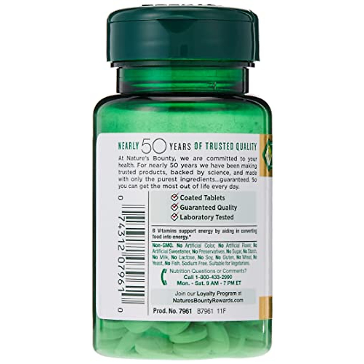 Biotin by Nature's Bounty, Vitamin Supplement, Supports Metabolism for Cellular Energy and Healthy Hair, Skin, and Nails, 1000 mcg, 100 Tablets