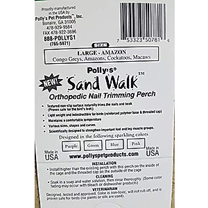 Polly's Sand Walk Orthopedic Bird Perch, Large