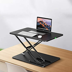 KouRy 25 Inch Heavy-Duty Scissors Lift Keyboard and Mouse Riser, Designed for Ergonomic Sit Stand Workstations for Laptop (Colour: Black)