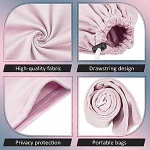 Amylove 4 Pcs Adult Game Toy Storage Bags Drawstring Storage Bag Reusable Adult Toy Organizer Multipurpose Adult Toy Bag Receive Bag Pouch, 4 Sized for Home Travel (Light Color,Classic)