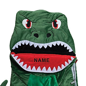 Bixbee Kids Sleeping Bag, Dinosaur Sleeping Bag for Kids 3+, 60 x 22 Inches, Soft Toddler Sleeping Bag with Carrying Handle | Machine Washable Soft Slumber Bag for Naptime, Daycare