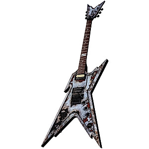 Dean Razorback Rust Electric Guitar with Case Custom Graphic, RZR RUST