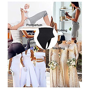 Jenbou Thong Shapewear Tummy Control Panties Body Shaper for Women Butt Lifter Waist Trainer Seamless Slimmer Panty Nude